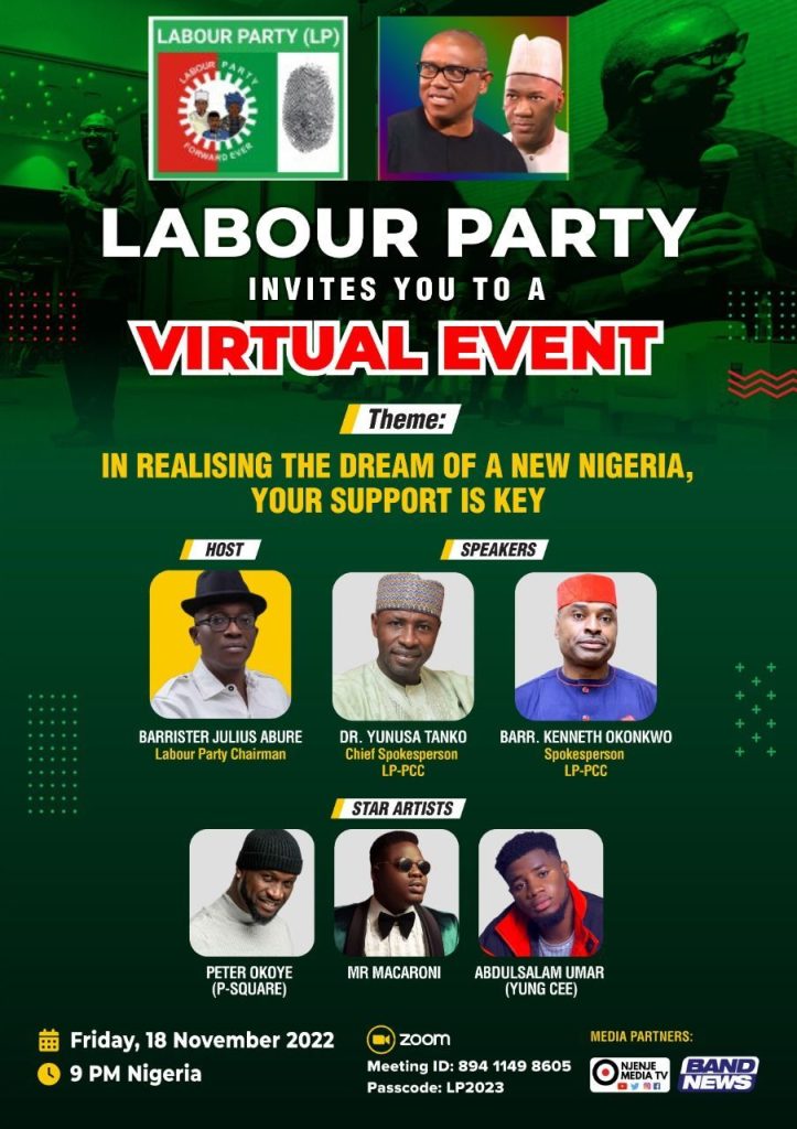 The Labour Party Nigeria Invites You To A Virtual Event - Labour Party ... The Labour Party Nigeria Invites You To A Virtual Event - Labour Party ...